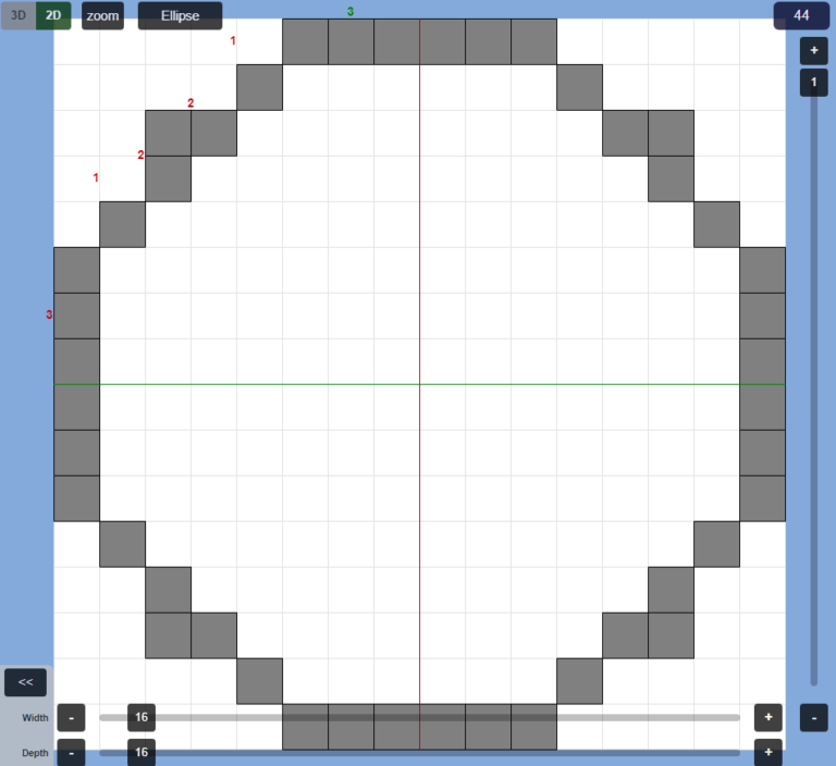 【マイクラ攻略】円や球体を作るのに便利なツール「Plotz Modeller」を紹介。ブロックの置き方がブラウザ上で分かる【統合版・Java版】 | ゲームを語るブログ